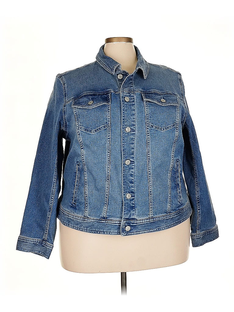 Talbots Blue Denim Jacket Size 3X - 62% off | ThredUp