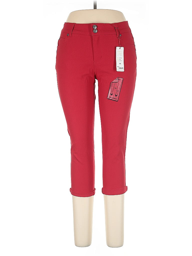 Sabrina Lauren Color Block Red Jeans Size 14 - 63% off | ThredUp