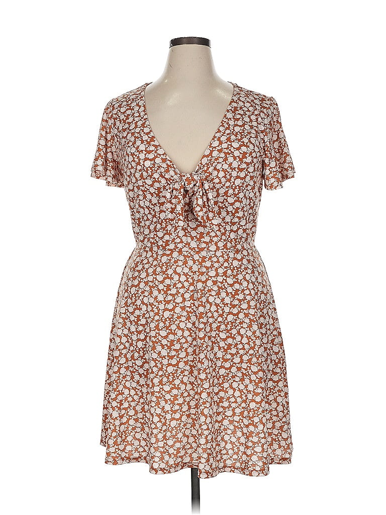 Socialite Animal Print Brown Casual Dress Size XL - 52% off | ThredUp