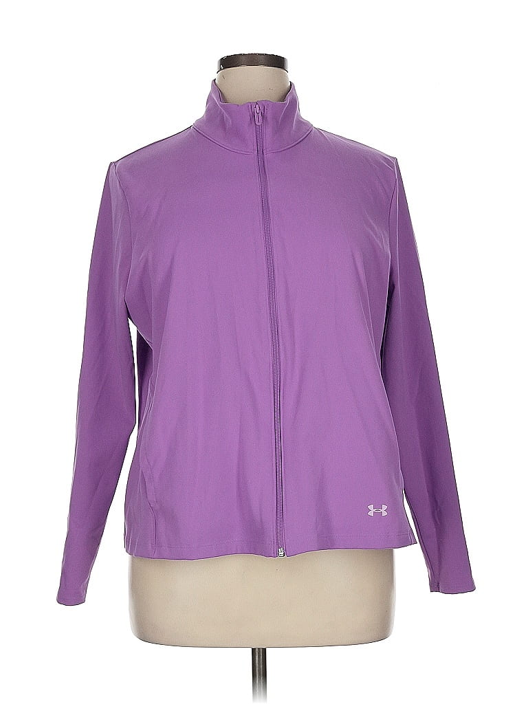 Under Armour 100% Polyester Purple Track Jacket Size 1X - 56% off | ThredUp