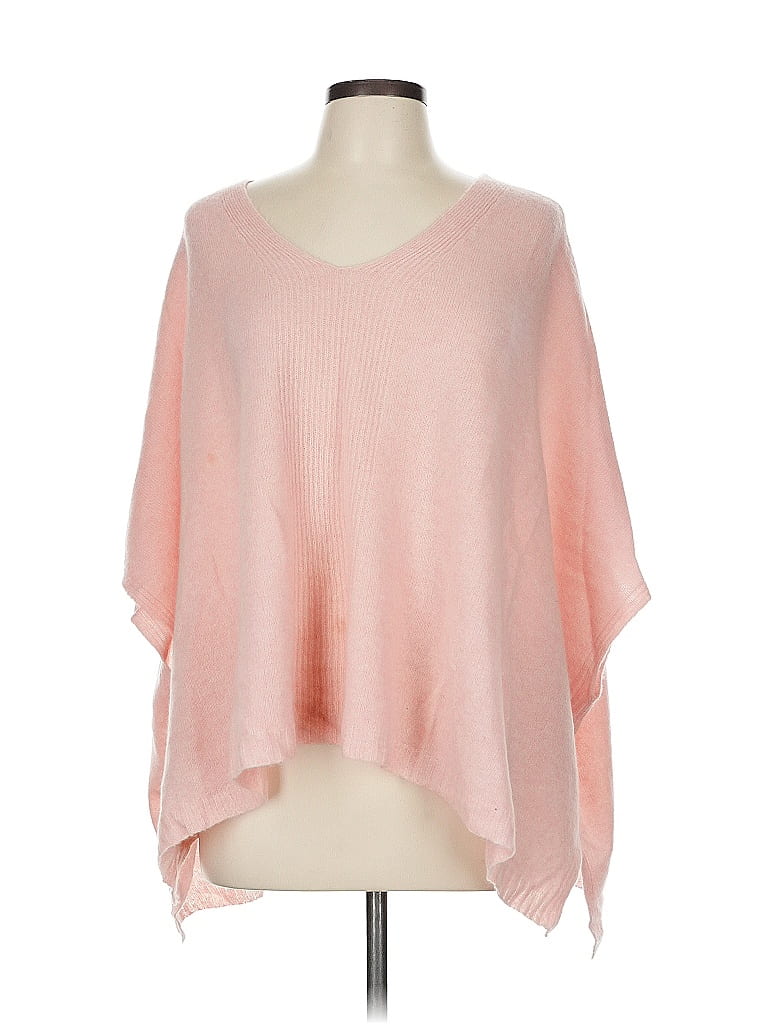 White + Warren 100% Cashmere Pink Poncho Size M - 77% off | ThredUp