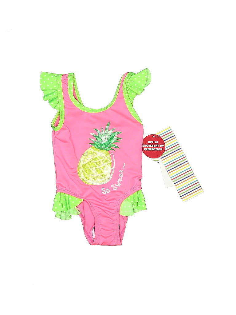 Wippette Kids Tropical Pink One Piece Swimsuit 9-12 MO / 12 MO - 18% ...