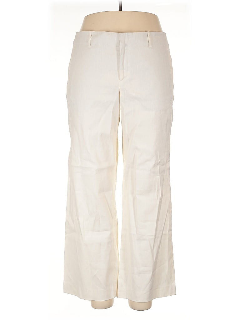 Peruvian Connection Ivory Linen Pants Size 14 - 71% off | ThredUp