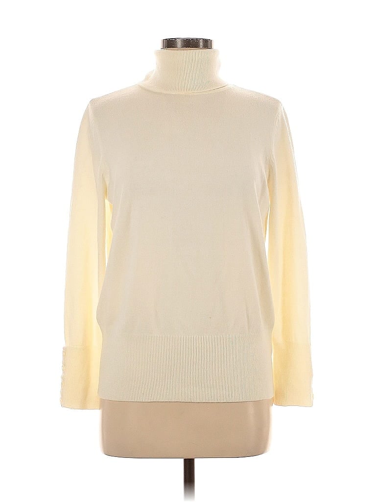 JM Collection Ivory Turtleneck Sweater Size M - 52% off | ThredUp