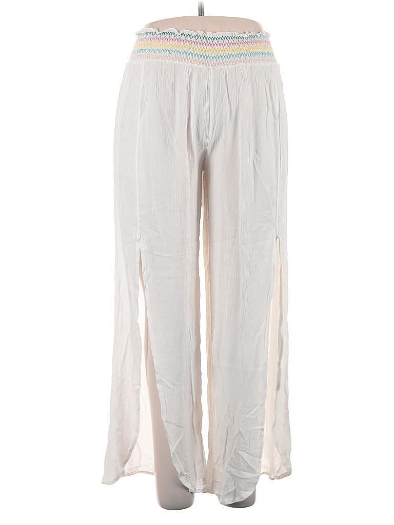 West Loop 100% Rayon Silver White Casual Pants Size XL - 28% off | ThredUp