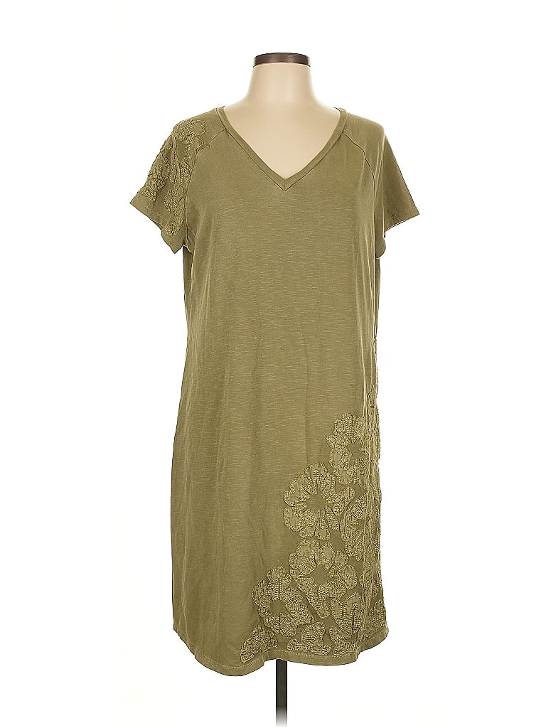 Life Is Good Tan Casual Dress Size L - 59% off | ThredUp