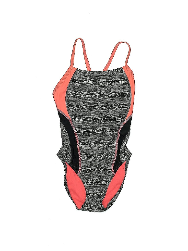 Speedo Chevron-herringbone Gray One Piece Swimsuit Size 6 - 42% off ...