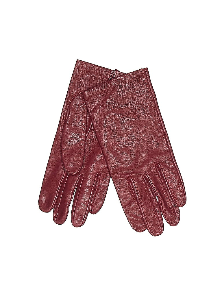 Gap 100% Leather Burgundy Gloves Size M - 52% off | ThredUp