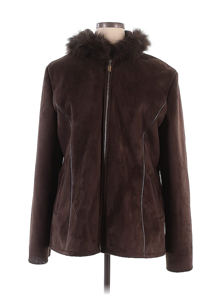 Centigrade Outerwear Brown Faux Fur Jacket Size XL - 67% off | ThredUp