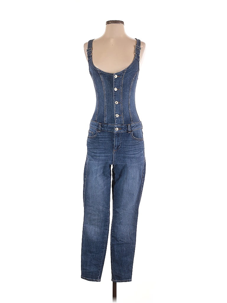 Guess Blue Overalls Size S - 49% off | ThredUp