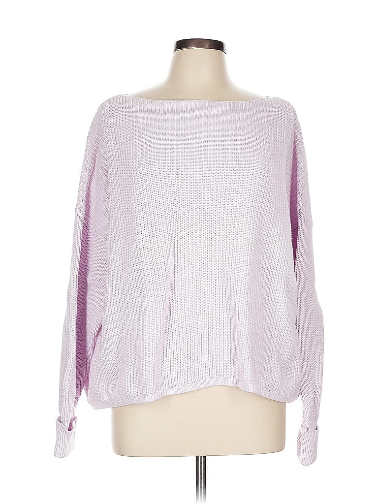 French Connection 100% Cotton Purple Pullover Sweater Size L - 55% off ...