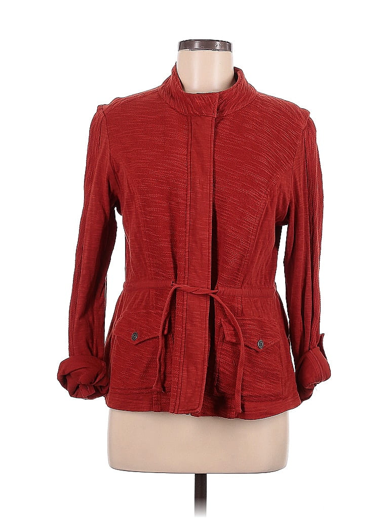 Saturday Sunday 100% Cotton Red Jacket Size M - 66% off | ThredUp