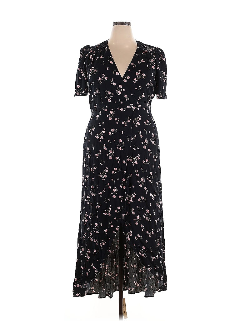 Reformation Floral Black Casual Dress Size 1X - 58% off | ThredUp