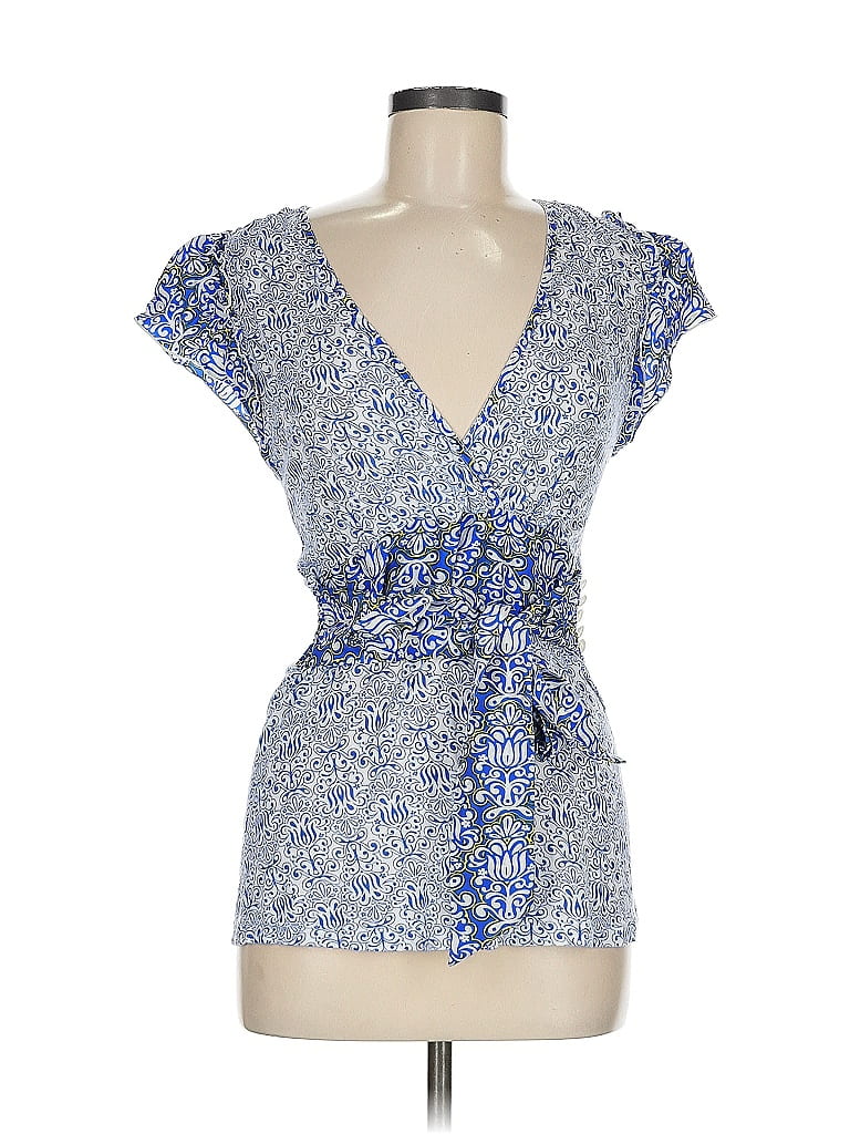 Ric Rac 100% Modal Blue Short Sleeve Blouse Size M - 68% off | ThredUp