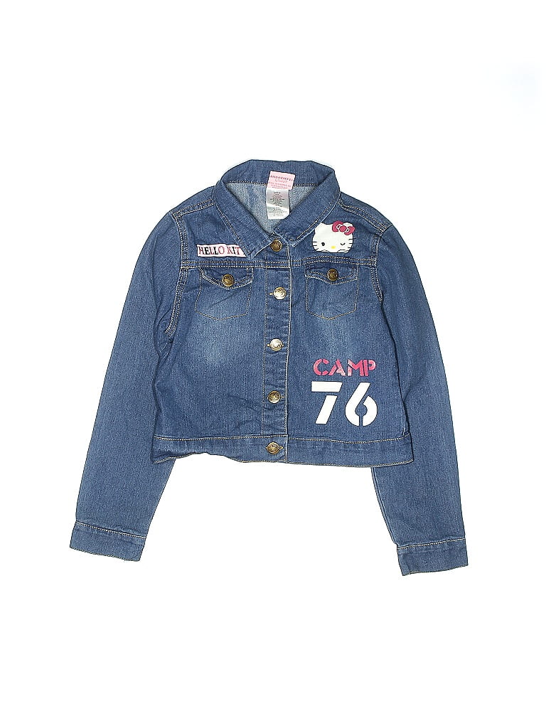 Hello Kitty Blue Denim Jacket Size 7 (big kids) - 55% off | ThredUp