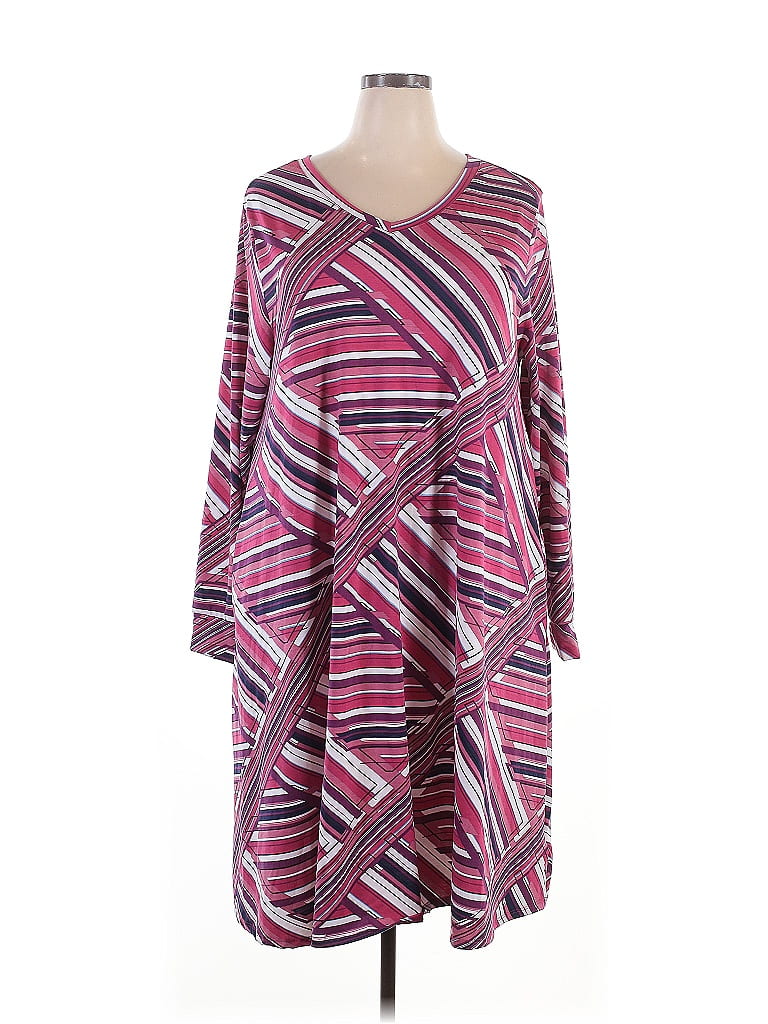 Lularoe Graphic Pink Casual Dress Size 3X - 37% off | ThredUp