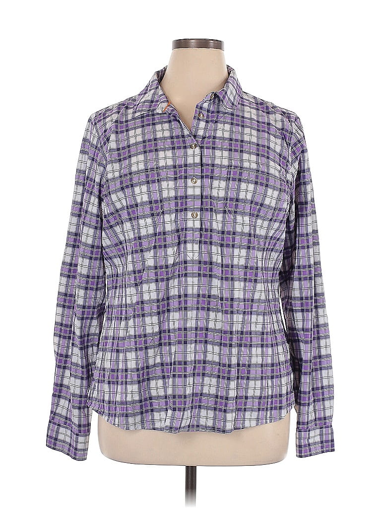 Orvis Plaid Purple Long Sleeve Button-Down Shirt Size XL - 63% off ...