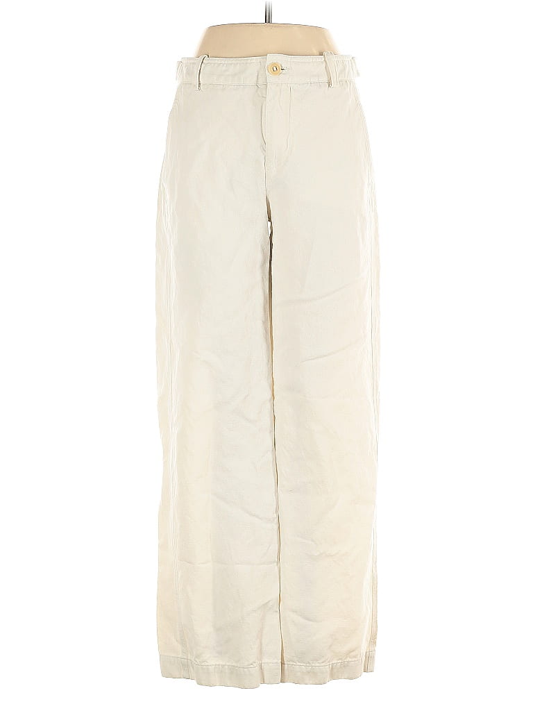 Vince. Ivory Linen Pants Size 8 - 79% off | ThredUp