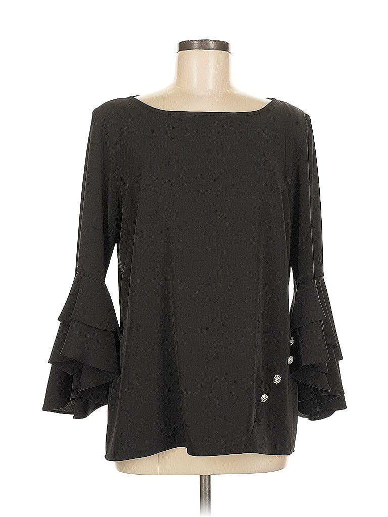 BADGLEY MISCHKA STUDIO Black 3/4 Sleeve Blouse Size L - 71% off | ThredUp