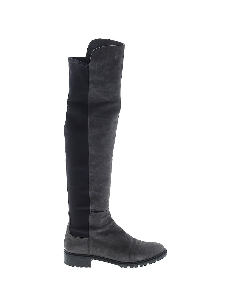 Stuart Weitzman Black Gray Boots Size 8 (wide) - 73% off | ThredUp