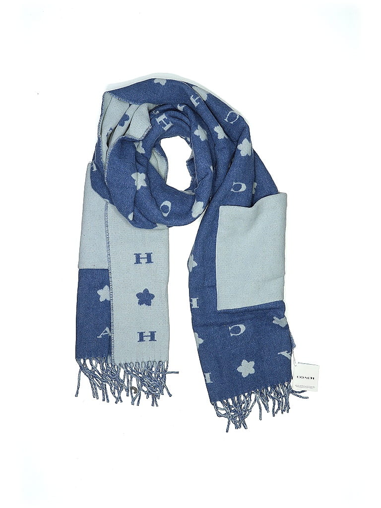 Coach Print Blue Scarf One size - 69% off | ThredUp
