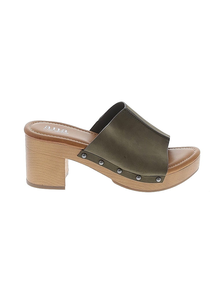 a.n.a. A New Approach Green Mule/Clog Size 7 1/2 - 77% off | ThredUp