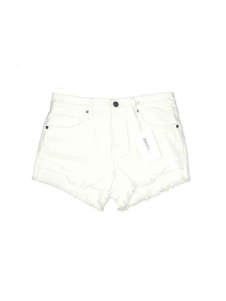 FRAME White Denim Shorts Size 26 waist - 77% off | ThredUp