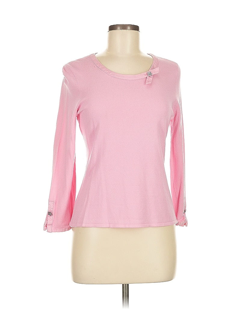 Sigrid Olsen Pink Pullover Sweater Size M - 78% off | ThredUp