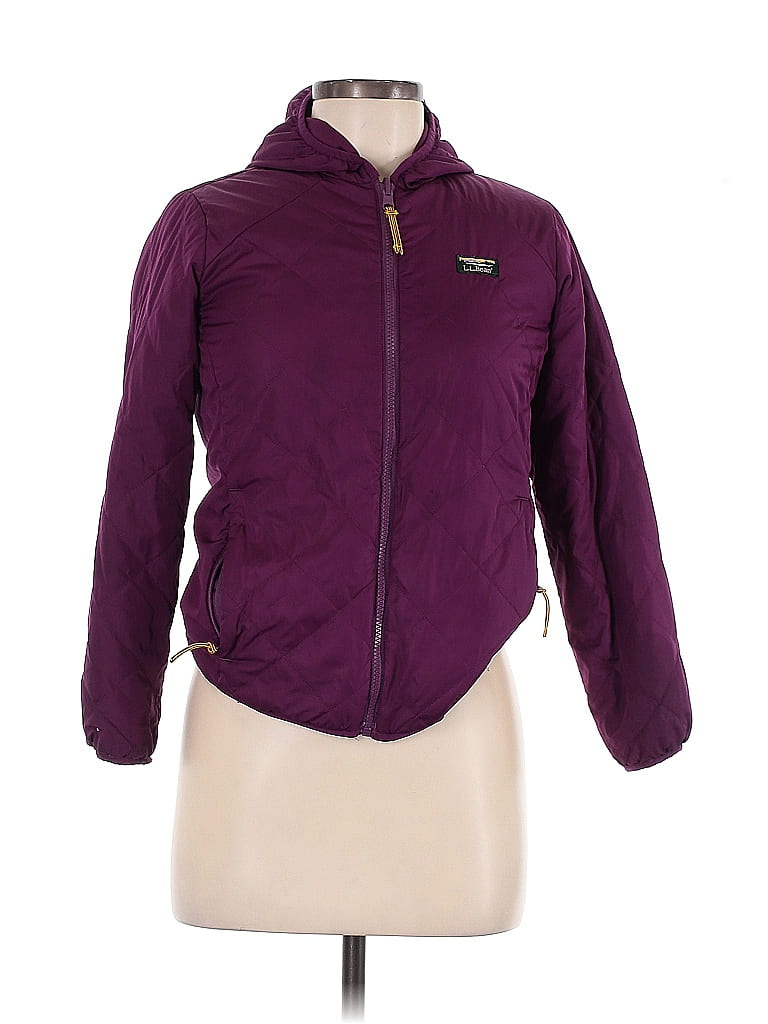 L.L.Bean 100% Recycled Polyester Purple Jacket Size M - 50% off | ThredUp