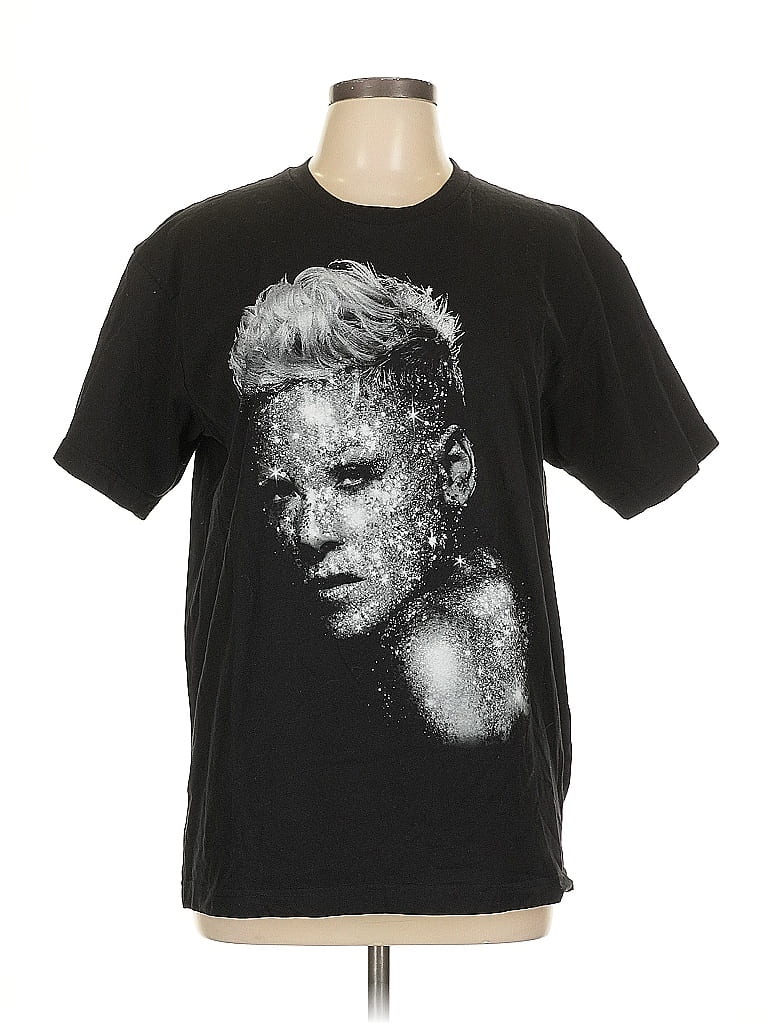 Unbranded 100% Cotton Print Black Short Sleeve T-Shirt Size L - 44% off ...