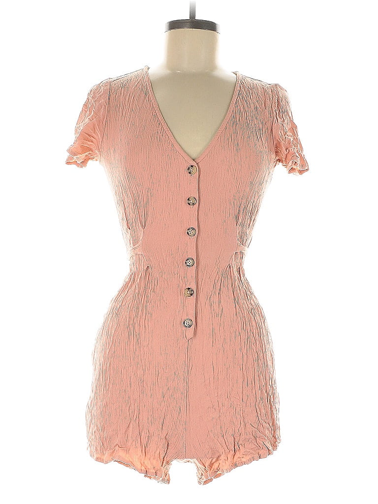 Wild Fable 100% Rayon Pink Romper Size M - 53% off | ThredUp