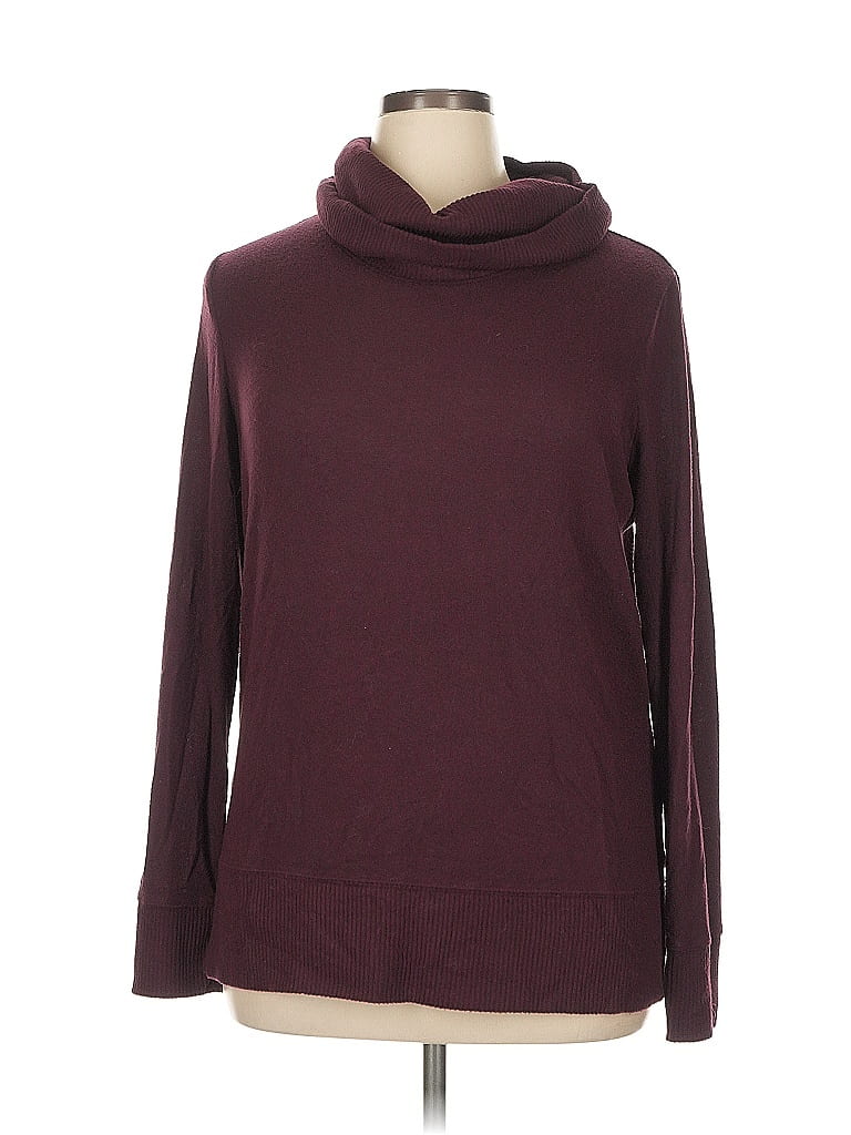 AB Studio Burgundy Turtleneck Sweater Size XL - 60% off | ThredUp