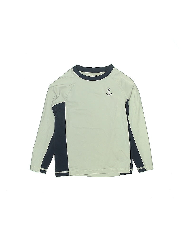 Janie and Jack Green Gray Rash Guard Size 4 - 50% off | ThredUp
