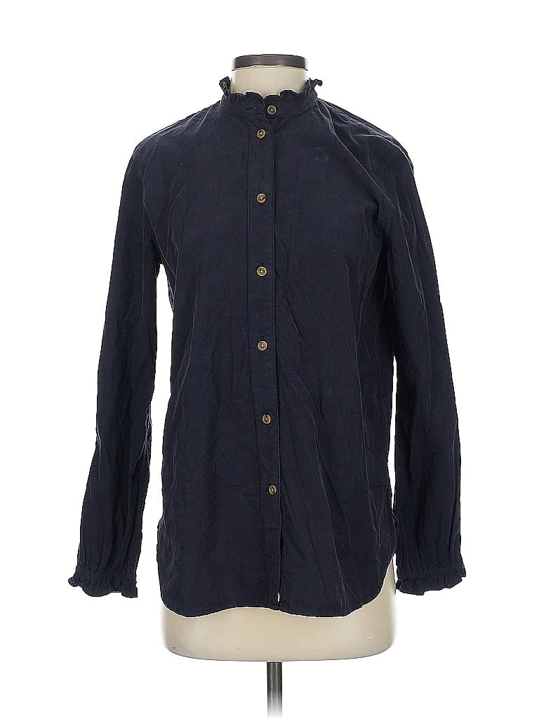 J.Crew 100% Cotton Blue Long Sleeve Button-Down Shirt Size 4 - 73% off | ThredUp