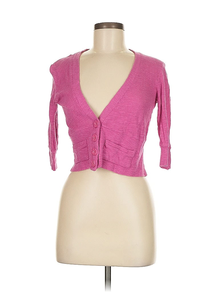 Body Central 100% Cotton Pink Cardigan Size M - 43% off | ThredUp