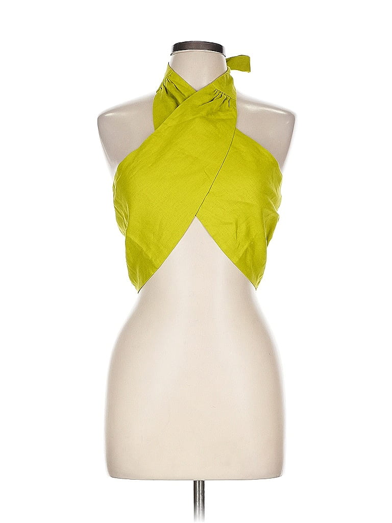 Simon Miller 100% Linen Green Tank Top Size L - 58% off | ThredUp