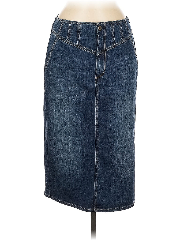 Jessica Simpson Blue Denim Skirt Size 6 - 51% off | ThredUp