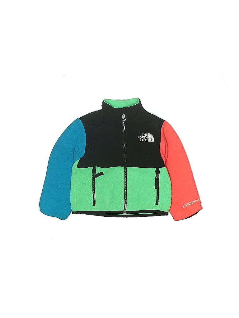 The North Face Color Block Green Jacket Size 7 (big kids) - 60% off ...