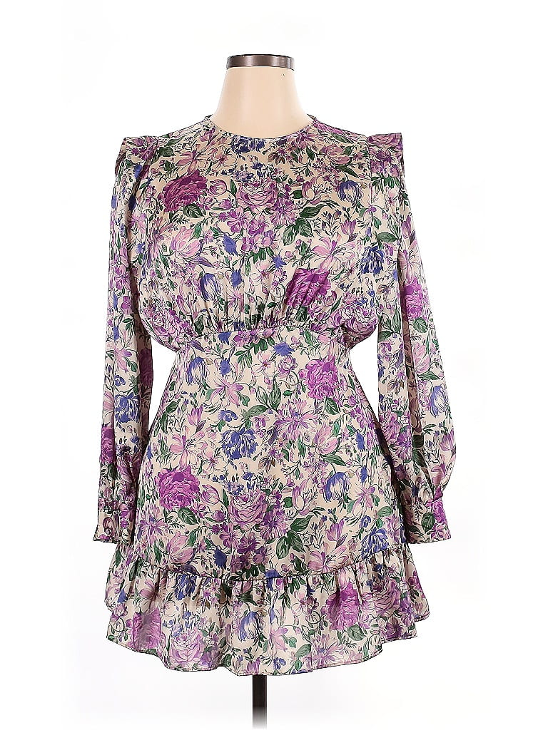 Zara 100% Polyester Purple Casual Dress Size XL - 52% off | ThredUp