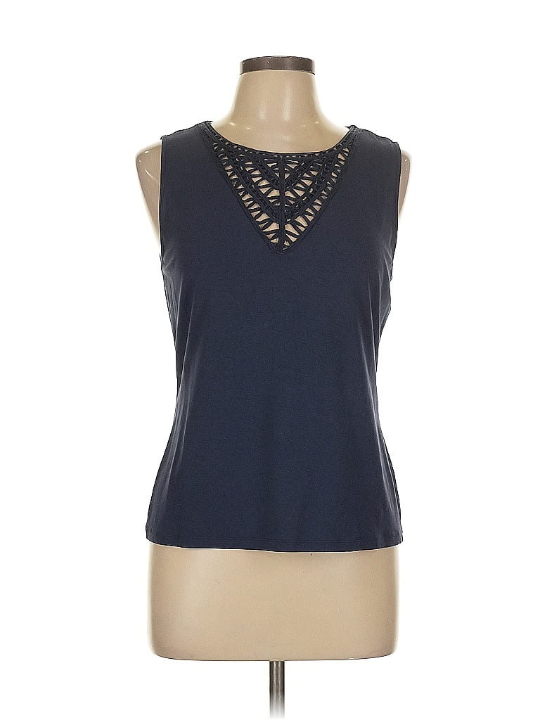 Talbots Blue Sleeveless Top Size L - 75% off | ThredUp