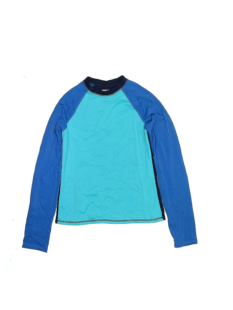 Lands' End Blue Rash Guard Size 16 (big kids) - 60% off | ThredUp