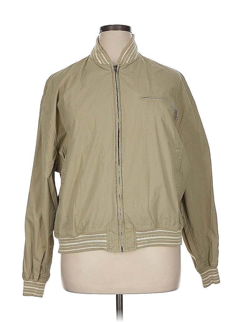 Banana Republic 100% Cotton Solid Tan Track Jacket Size XL - 71% off ...