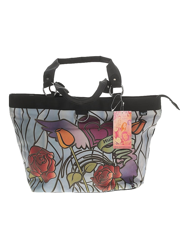 Mudd Floral Gray Blue Tote One size - 37% off | ThredUp