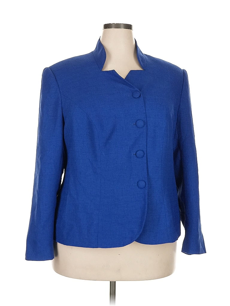 NYP Suits 100% Polyester Blue Jacket Size 20 - 52% off | ThredUp