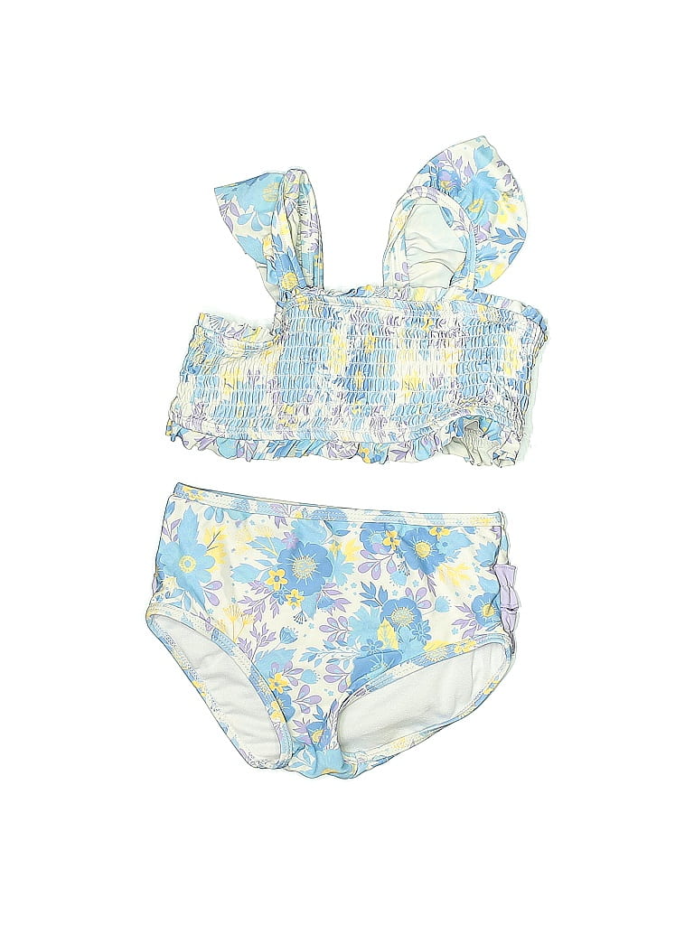 Ruffle Butts Floral Blue Two Piece Swimsuit Size 4T - 0% off | ThredUp