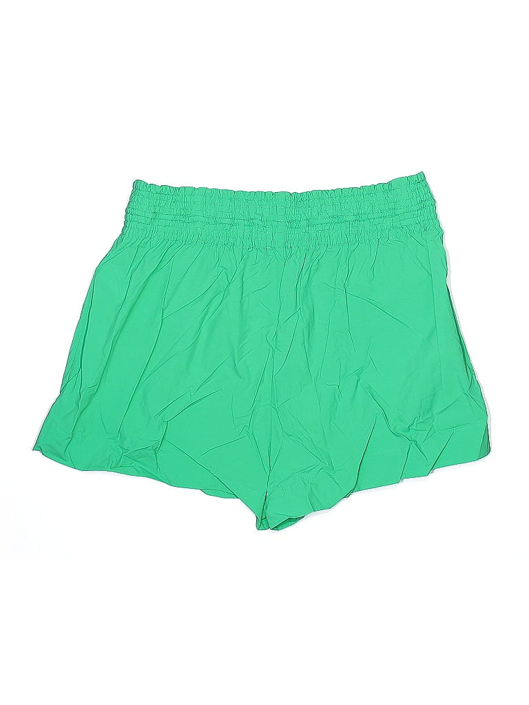 J.Crew 100% Polyamide Solid Green Shorts Size L - 67% off | ThredUp