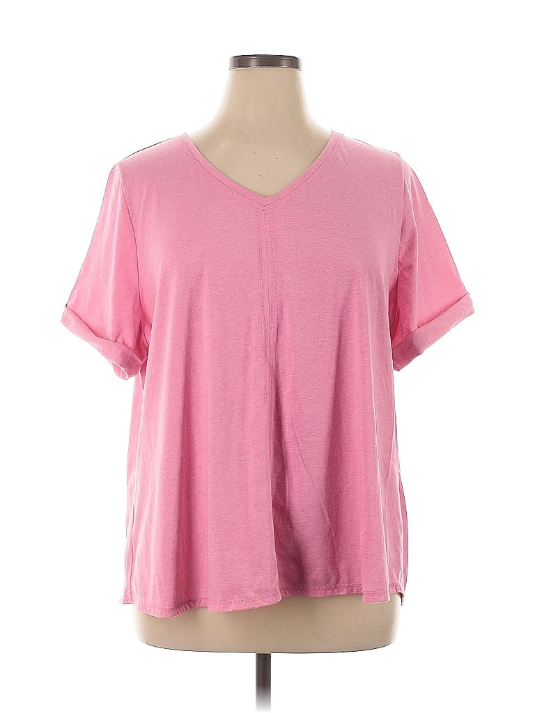 Activezone Essentials Pink Short Sleeve T-Shirt Size 2X - 40% off | ThredUp