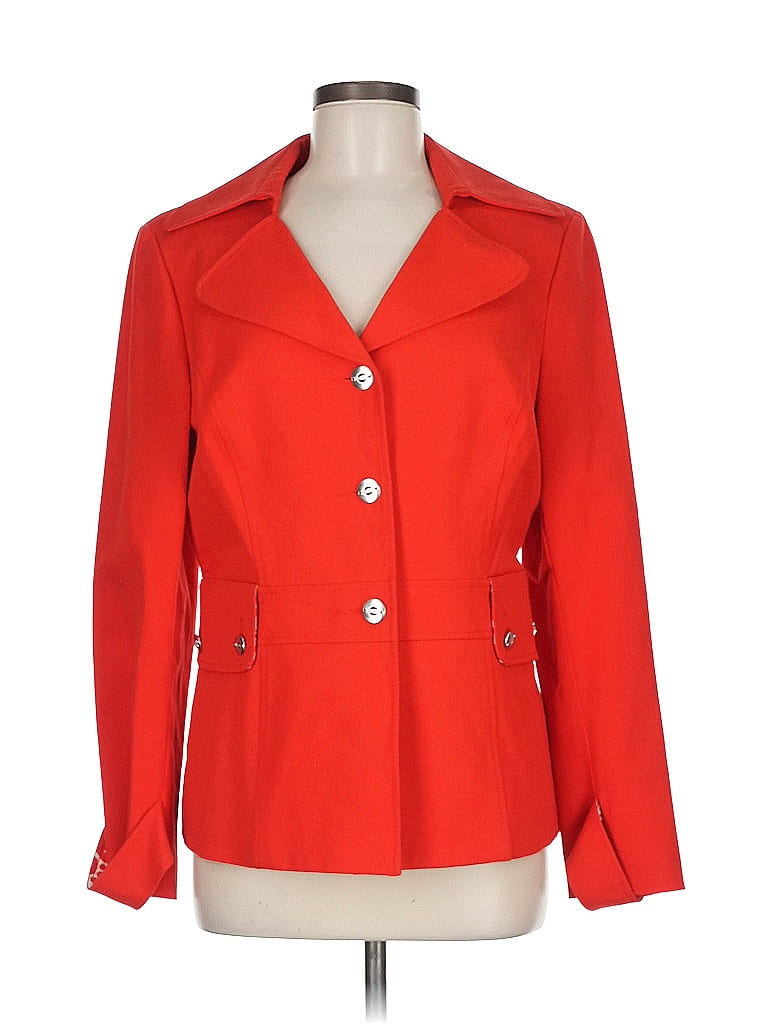 SoCa by St. John Red Blazer Size M - 81% off | ThredUp