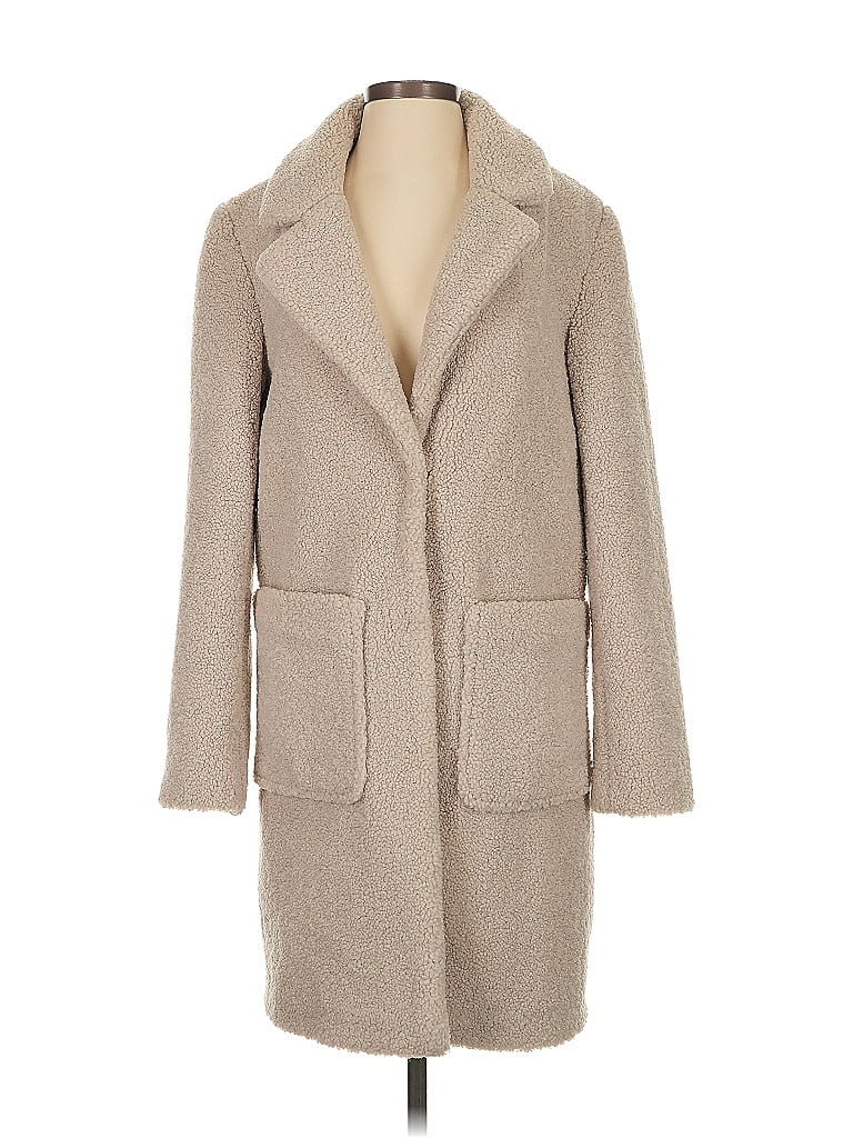 French Connection 100% Polyester Gray Coat Size S - 77% off | ThredUp