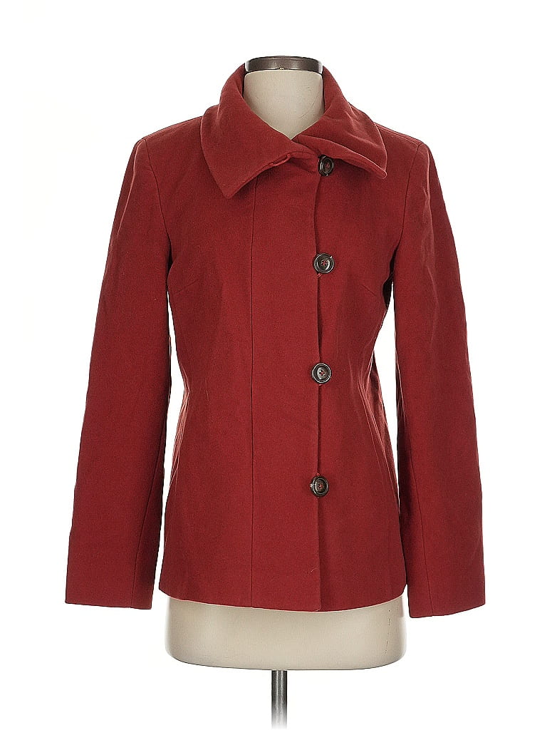 Cole Haan Solid Red Coat Size 4 - 74% off | ThredUp